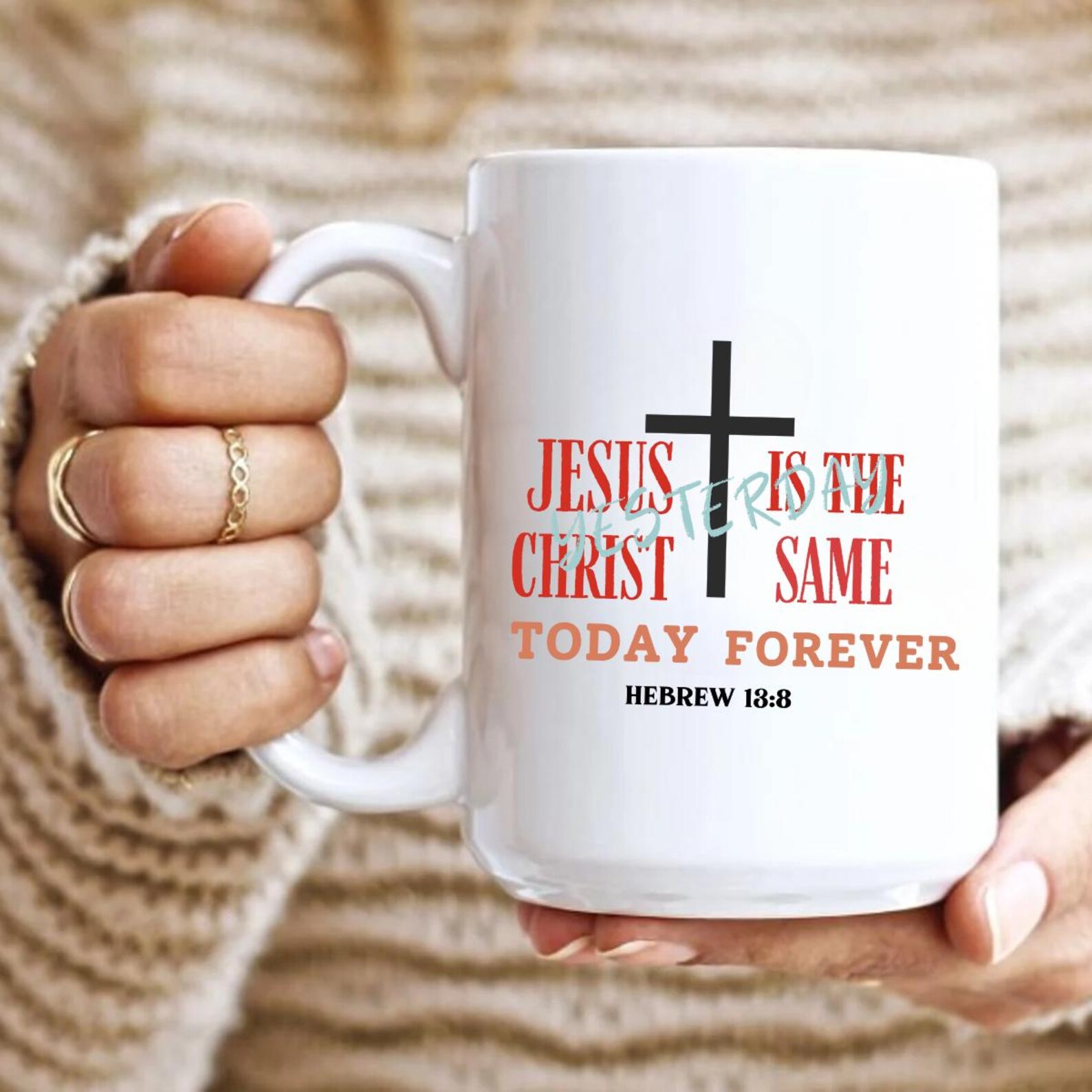 Jesus Christ is the Same Yesterday Today Forever Png, Hebrew 18:8 Png ...
