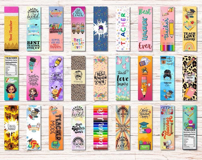 65 + Teacher Pen Wrap Design Bundle, Teacher Quotes Pen Wrap, Best ...