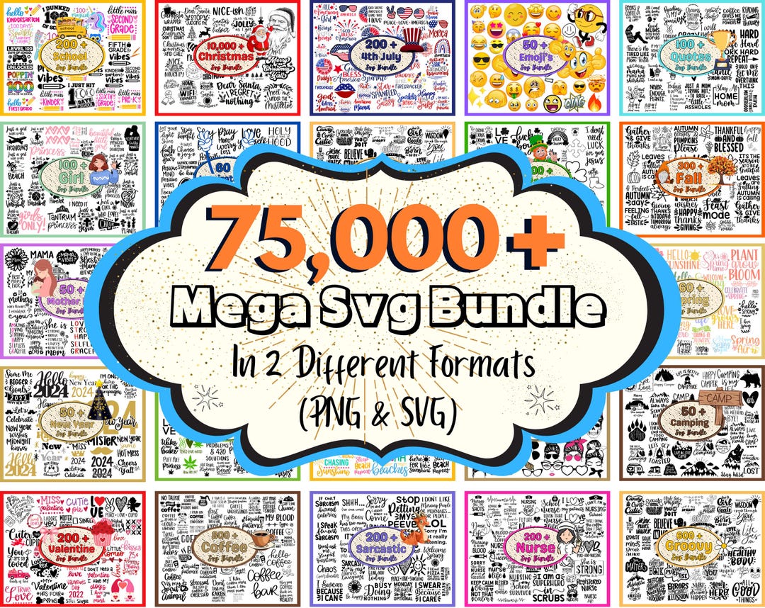 80,000+ Mega Svg Bundle, Tshirt Designs Svg, Teacher Svg, Motivational ...