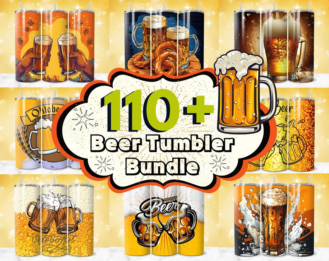 Beer Tumbler Wrap Designs Bundle, Sublimation PNG (digital Download) - Etsy