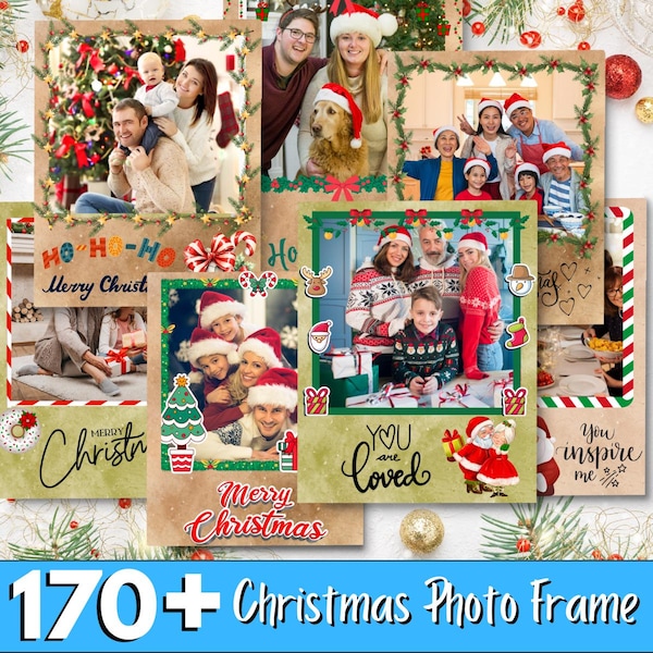 Xmas Border Picture Frame - Etsy