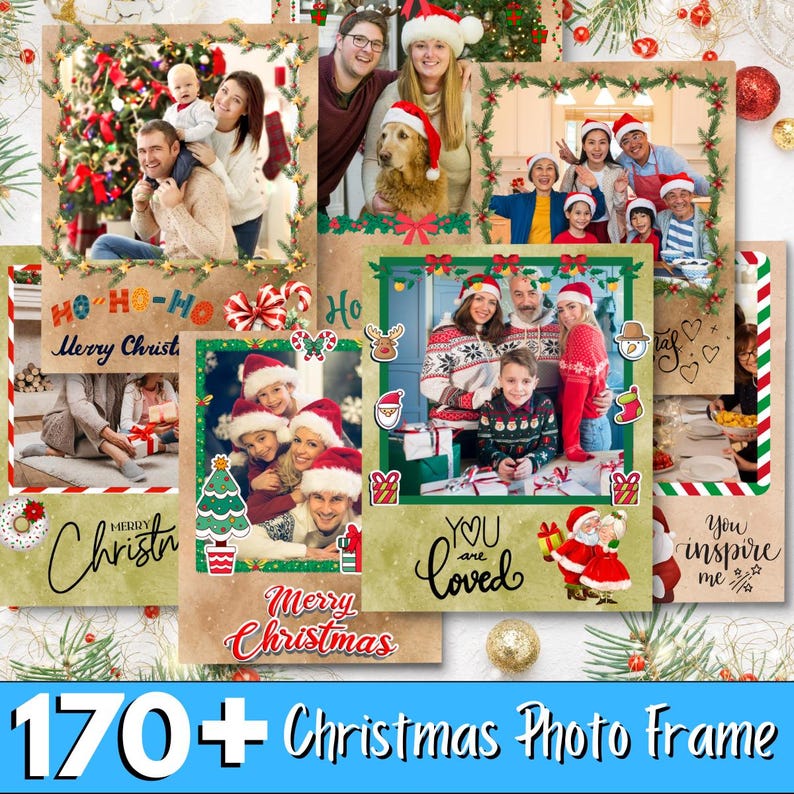 170 + Christmas Photo Frame Designs, Christmas Borders, Photo Frames ...