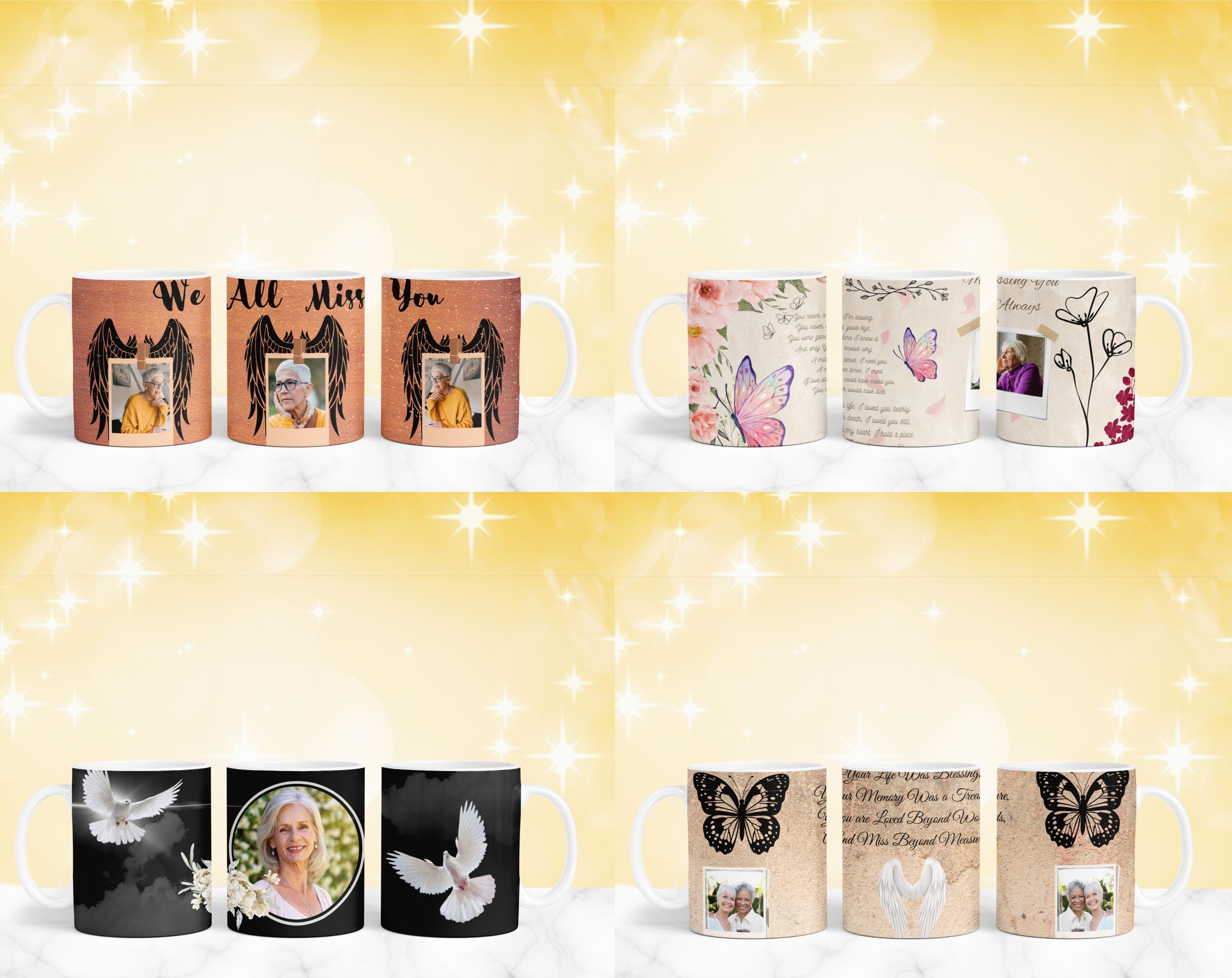 Memorial Mug Wrap Designs, Photo Remembrance Gift (PNG) - Etsy
