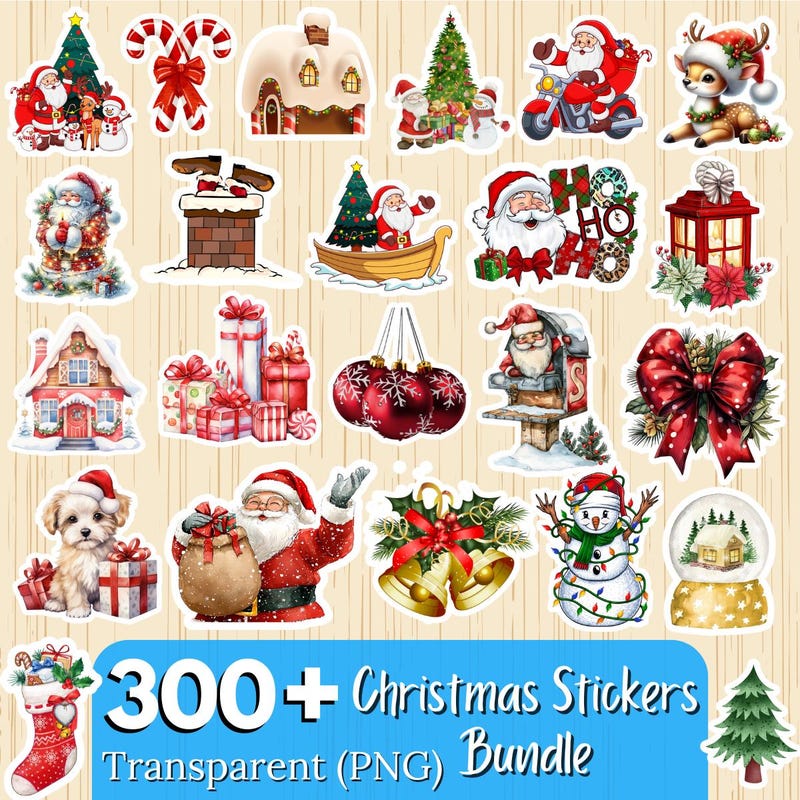 Christmas Stickers - Etsy