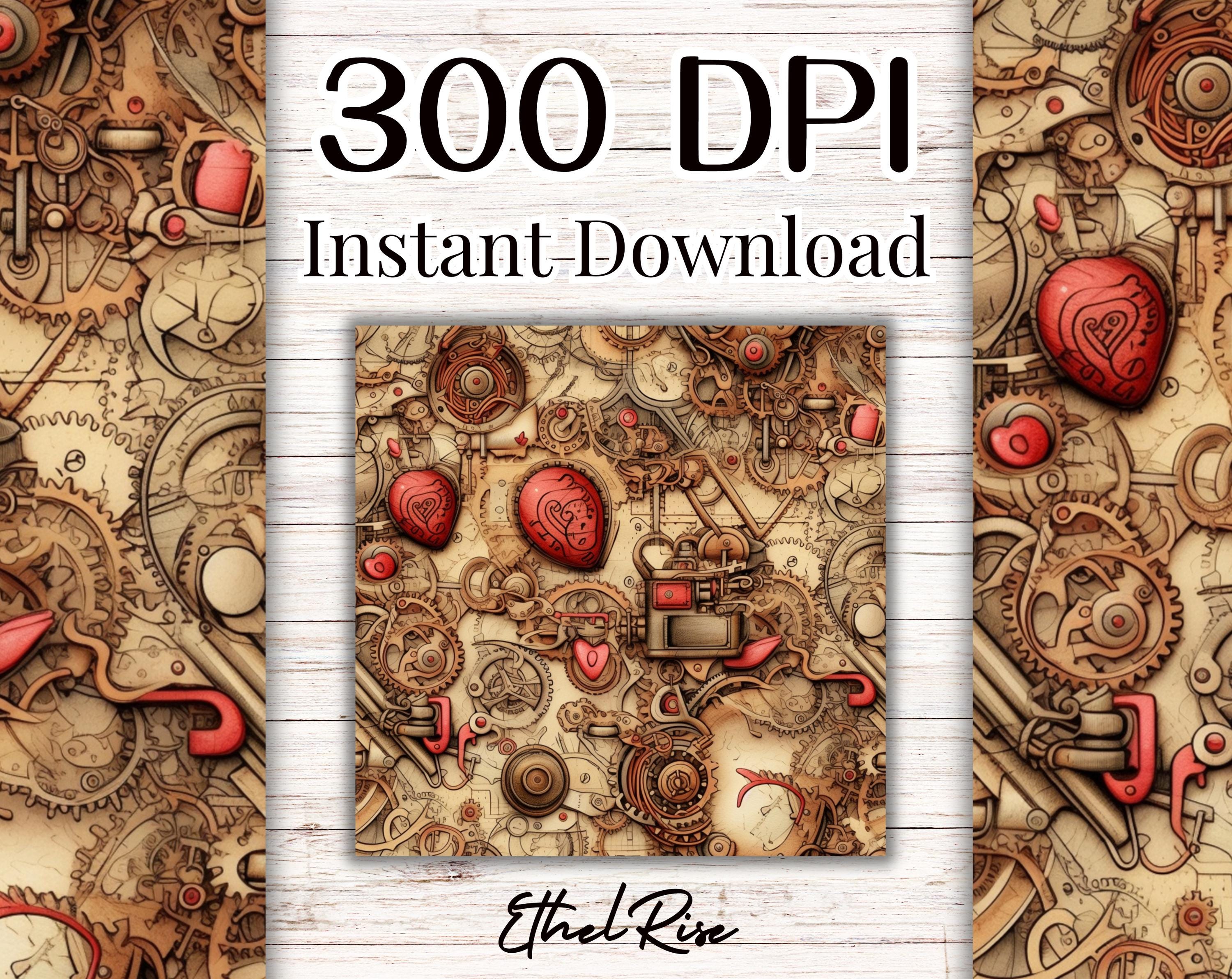 20 + Vintage Scrapbook Digital Paper Bundle, Rustic Seamless Pattern ...