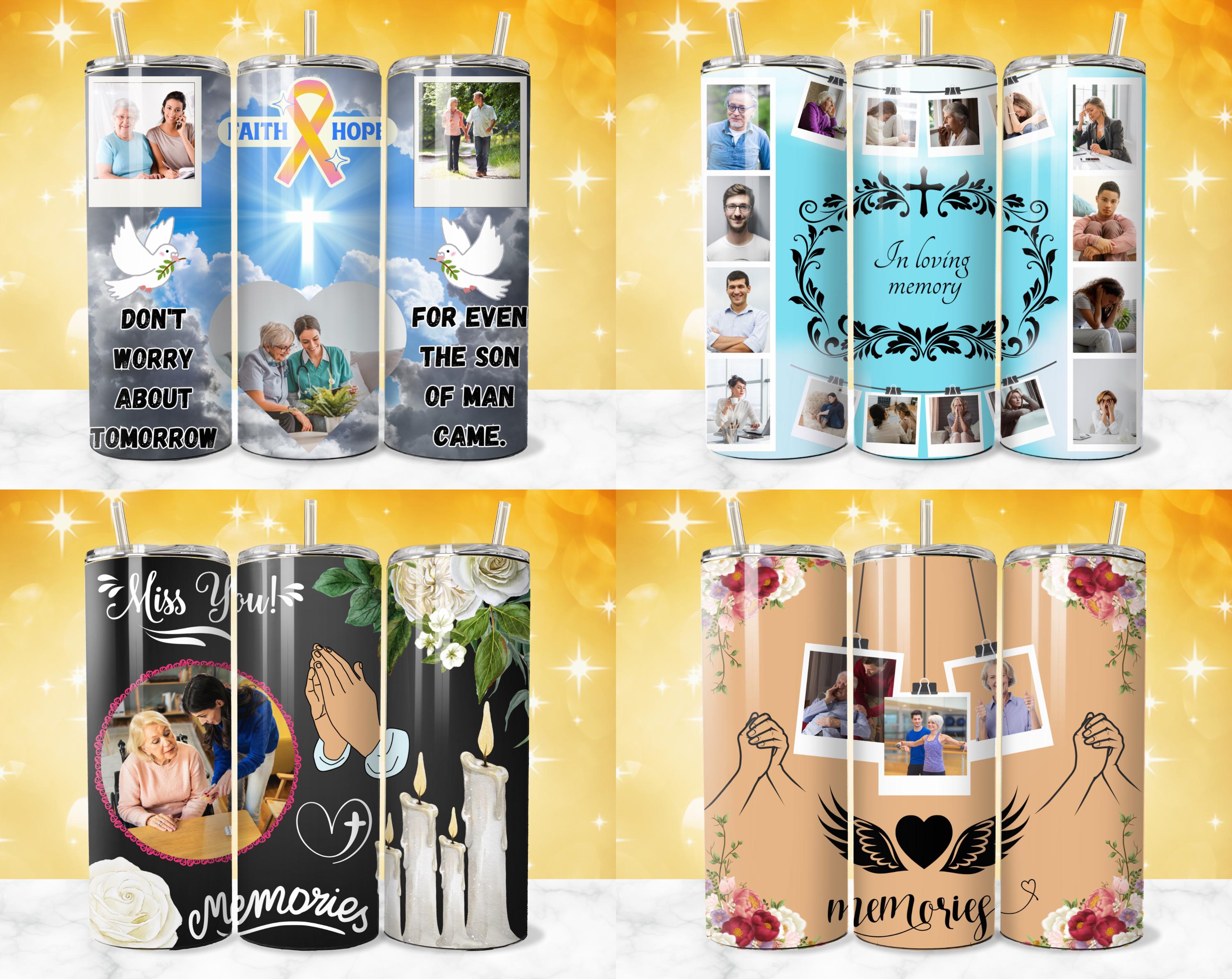100 + Memorial Tumbler Wrap Designs, in Loving Memory Tumbler, Dad ...