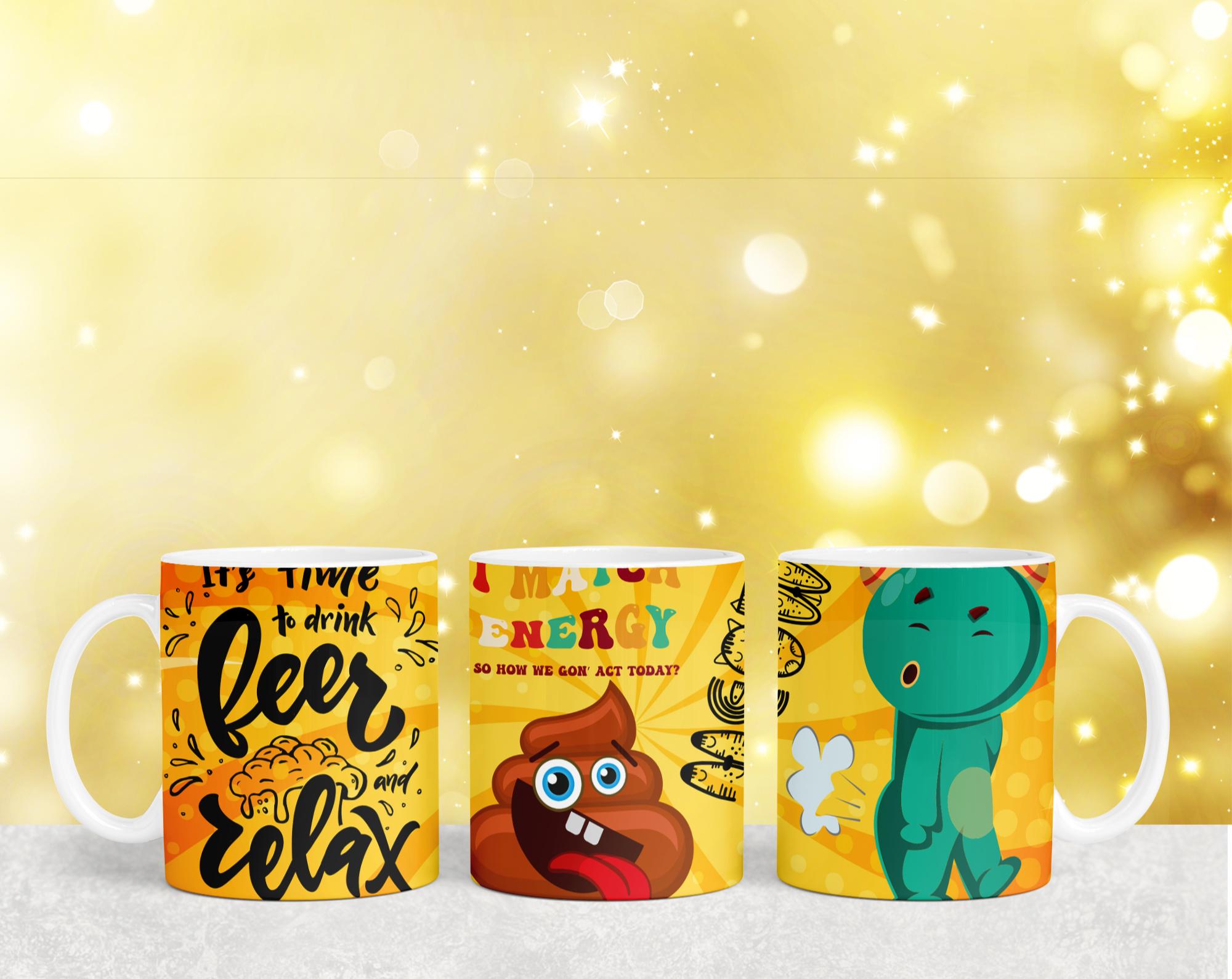30 + Sarcastic Mug Wrap Designs Bundle, 11oz and 15oz Funny Mug Wrap ...