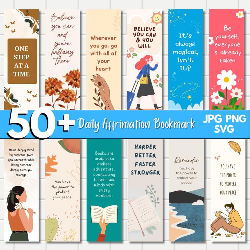 Bookmarks With Inspirational Quotes - Etsy