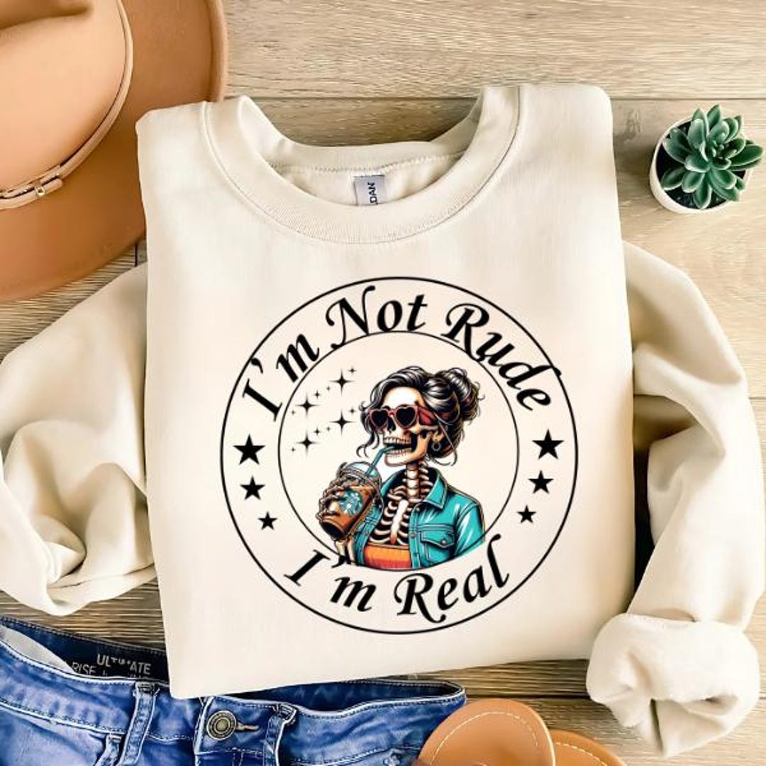 I’m Not Rude Im Just Real Sarcastic Png, Skull Sarcastic Png, Sarcastic ...