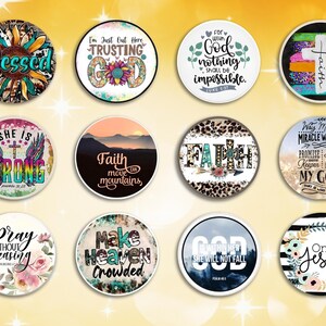 15 + Bible Verses Car Coaster, Bible Coaster Sublimation Designs, Round ...