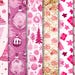 40 + Christmas Pink Digital Paper, Christmas Décor Digital Paper, Xmas ...