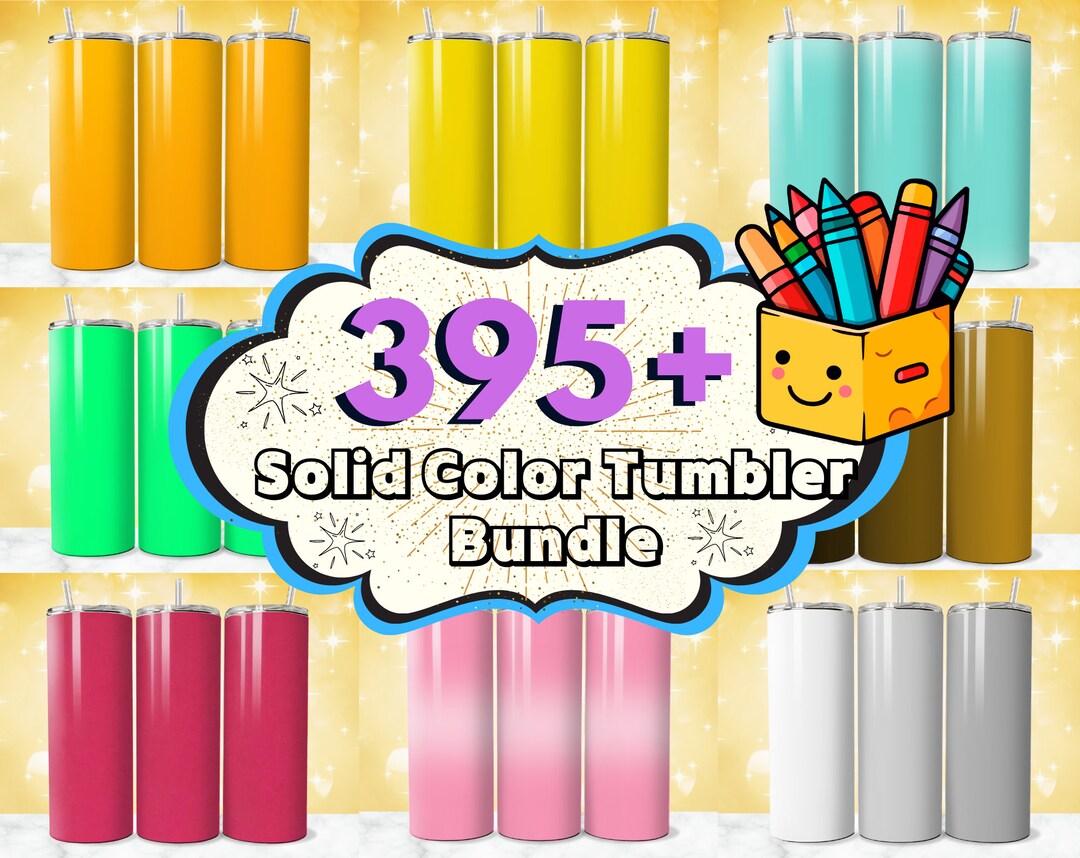 395 + Solid Color Tumbler Wrap Designs, Solid Color Backgrounds, 20 Oz ...
