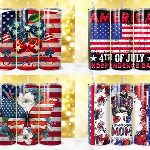 400+ Patriotic Tumbler Wrap Bundle, 4th of July Tumbler, American Flag ...