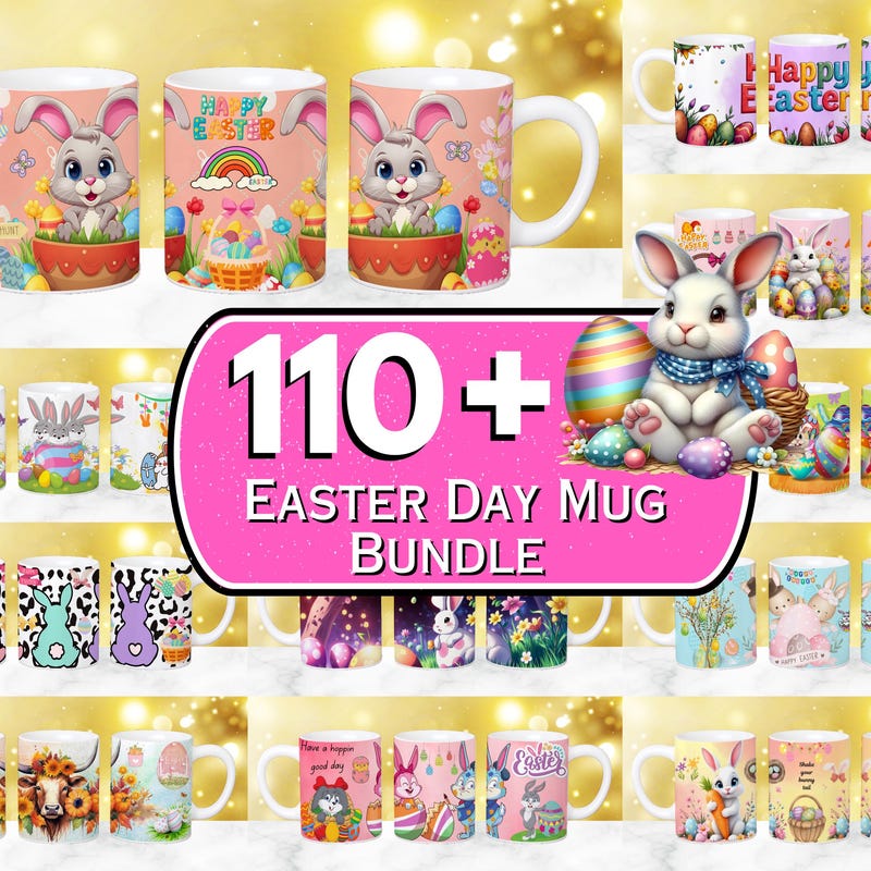 Bunny Cups Mugs - Etsy