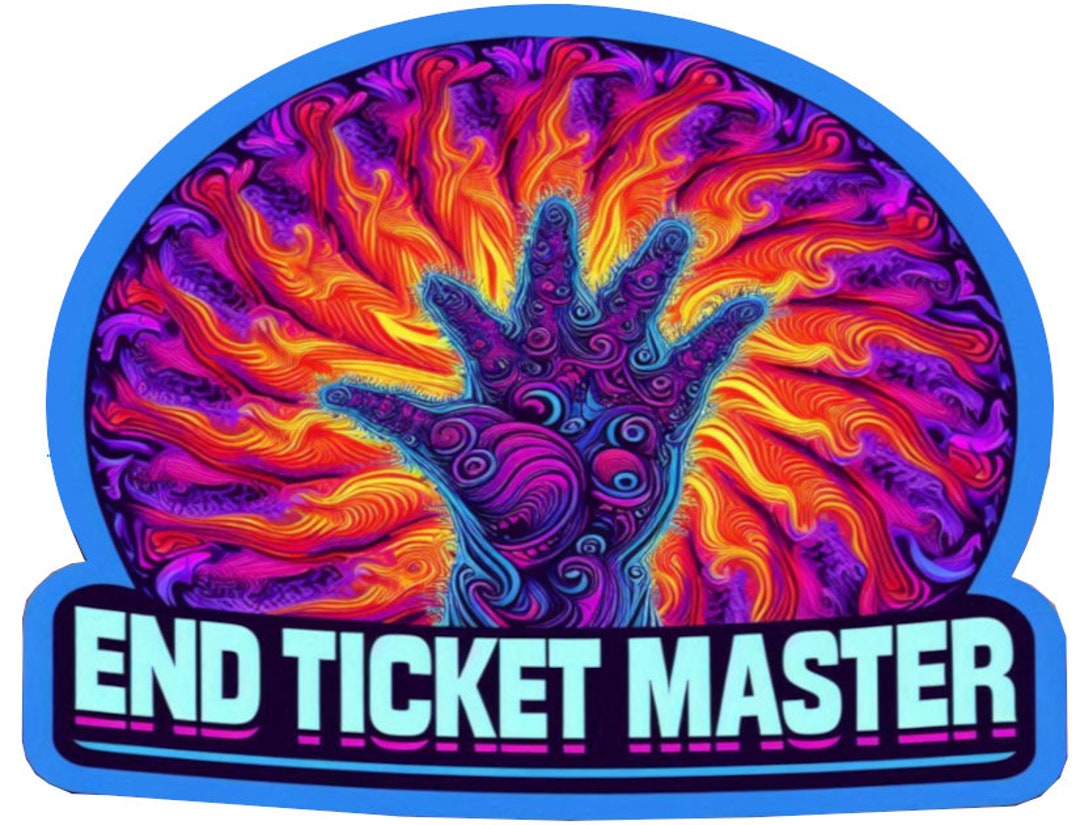 Ticketmaster (end Ticket Master) Sticker - Etsy