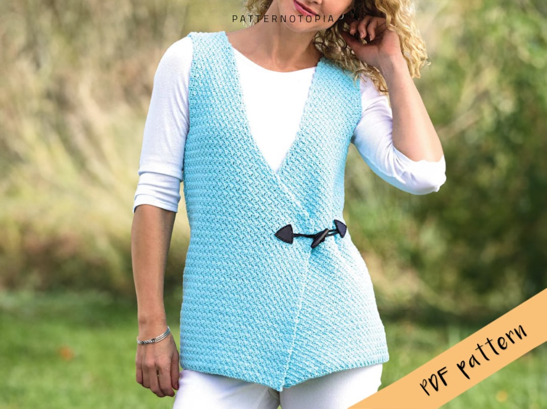 Crochet Pattern Lace West, Summer Crochet Pattern, Crochet for Beginner ...