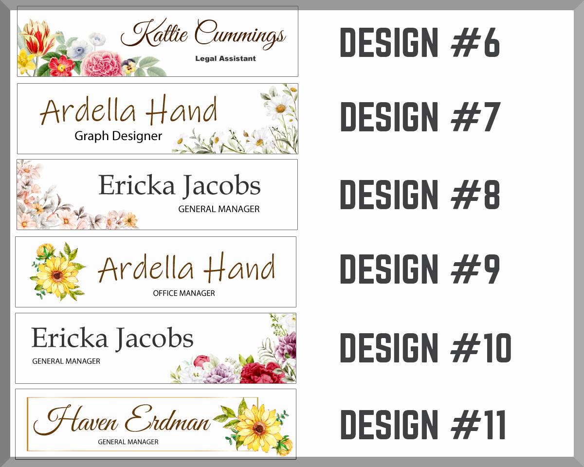 Personalized Acrylic Name Block W/ Wooden Base Minimal Executive Desk ...