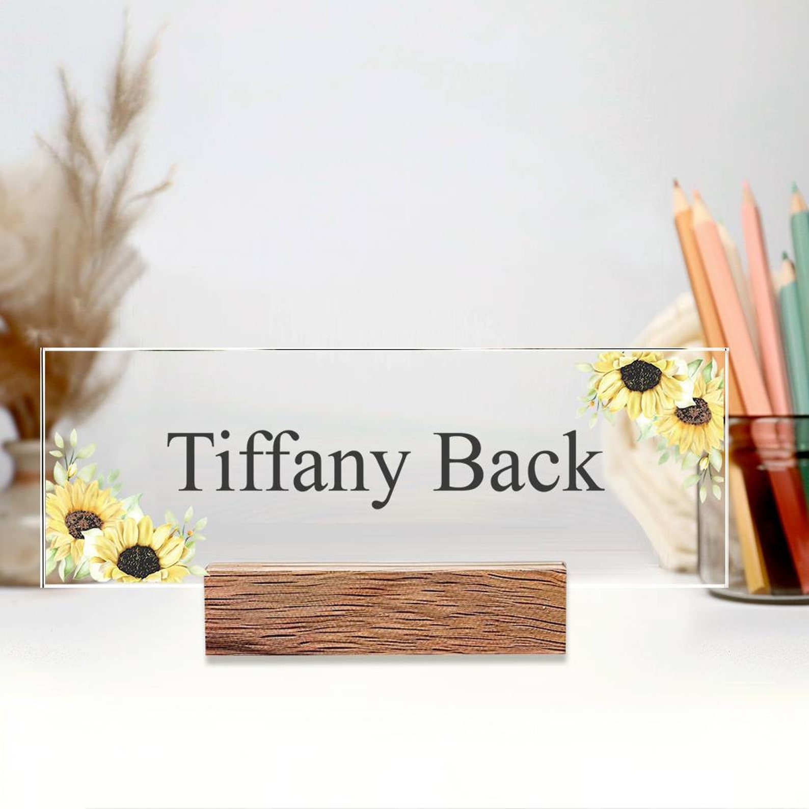 Desk Name Plate, Personalized Desk Name Plate Plaque, Custom Office ...