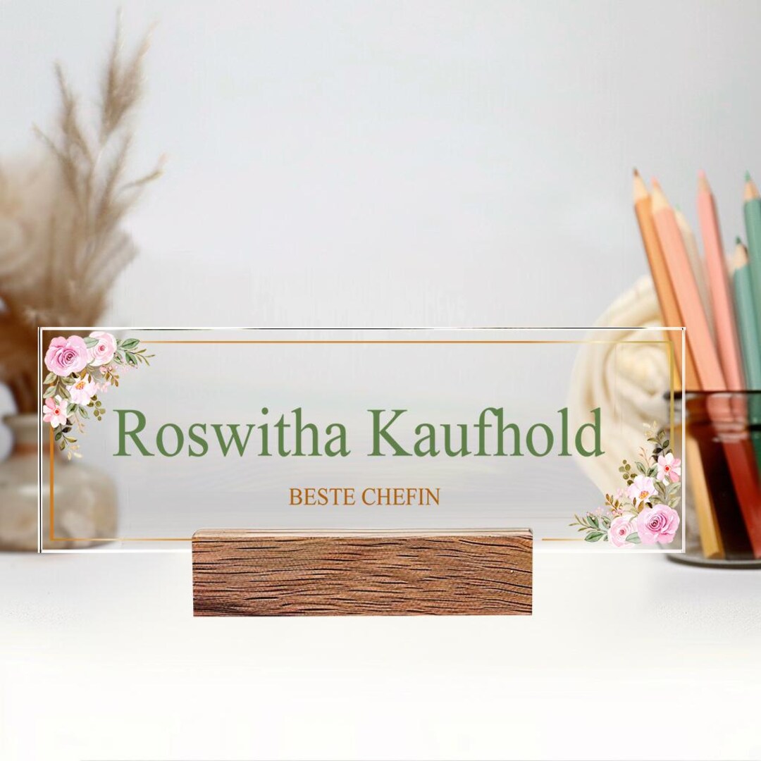 Custom Desk Sign, Office Decor, Executive Gift, Professional Name Plate ...