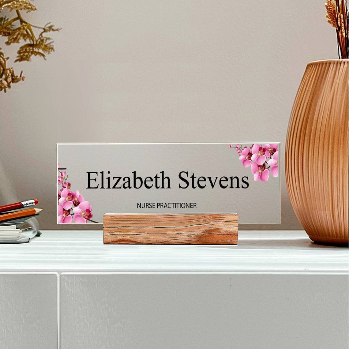 Desk Name Plate, Personalized Desk Name Plate Plaque, Custom Office ...