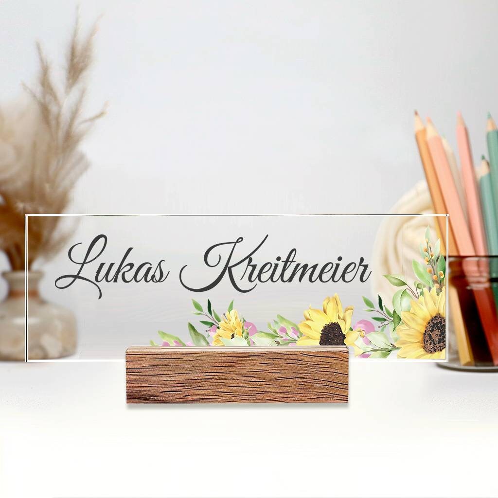 Desk Name Plate, Personalized Desk Name Plate Plaque, Custom Office ...