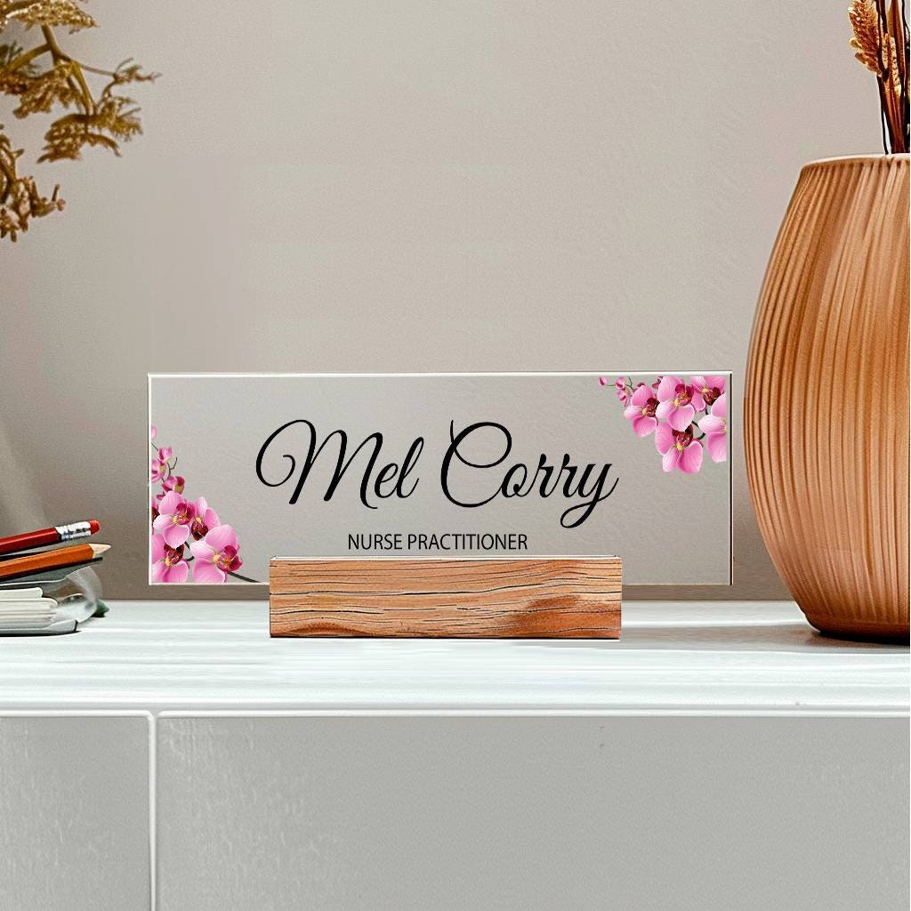 Desk Name Plate, Personalized Desk Name Plate Plaque, Custom Office ...