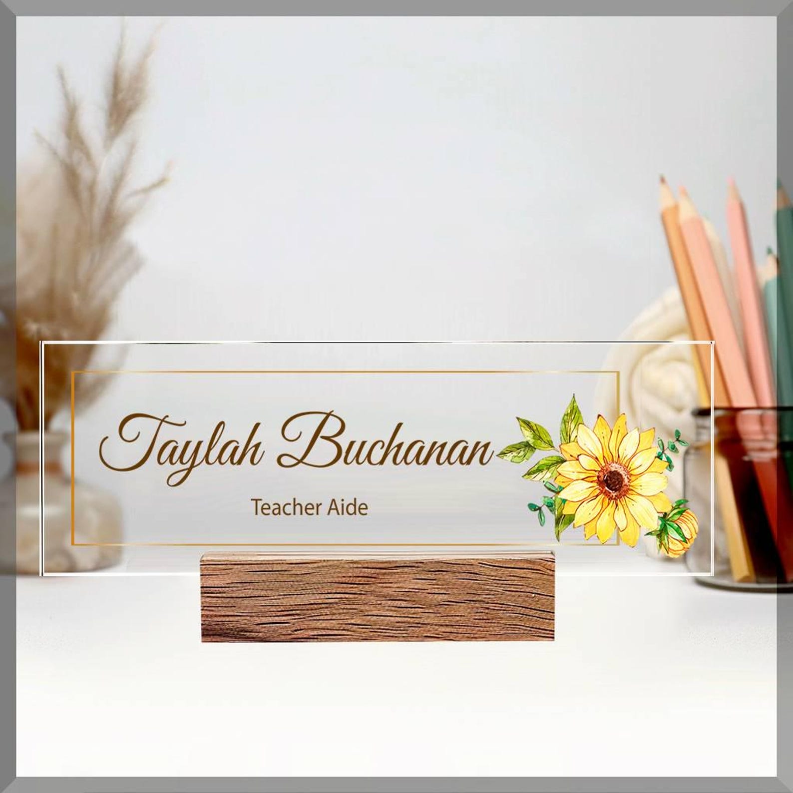 Office Desk Name Plate Personalized Custom Name Plates for Desks ...