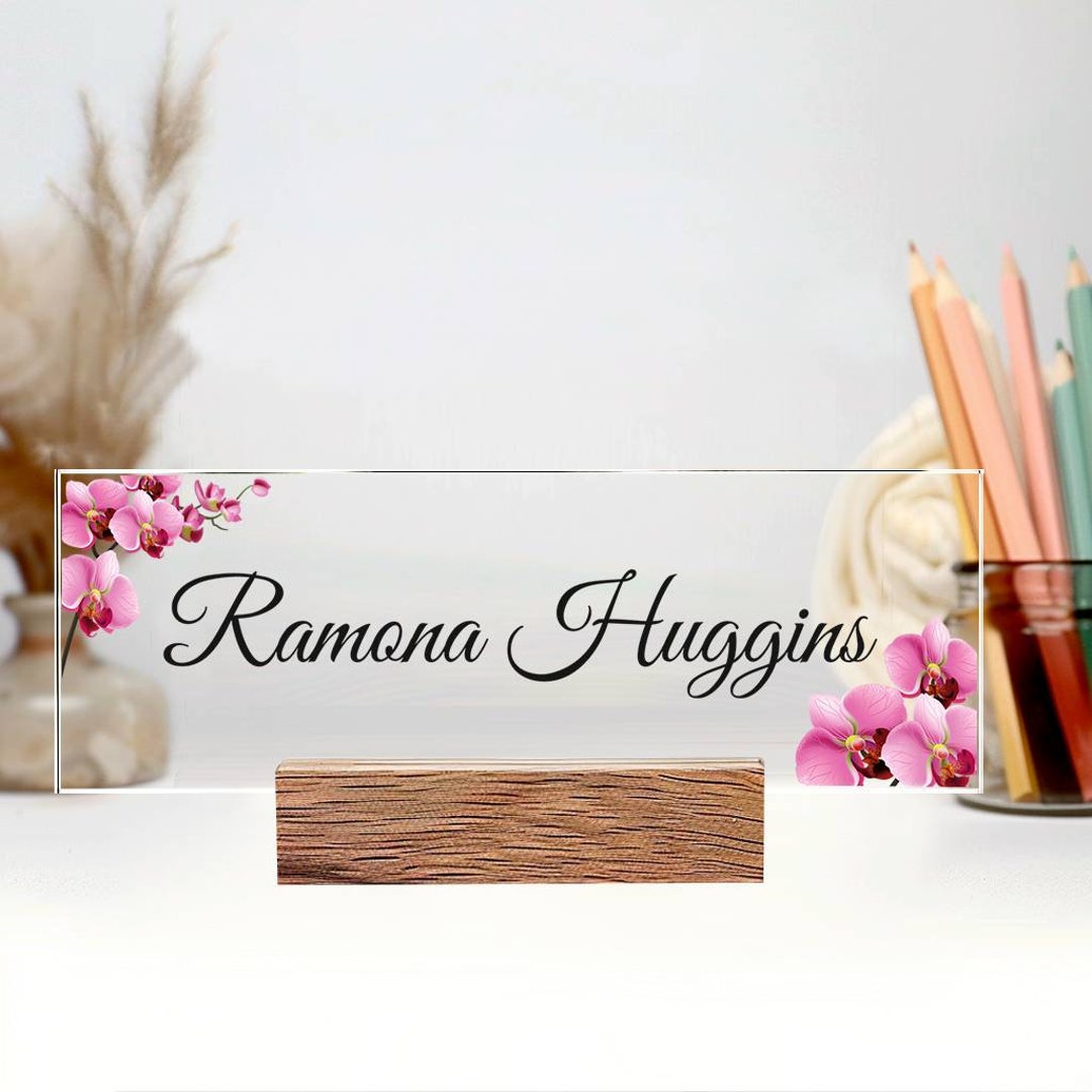 Custom Office Decor Desk Name Plate Personalized Personalized Gifts ...