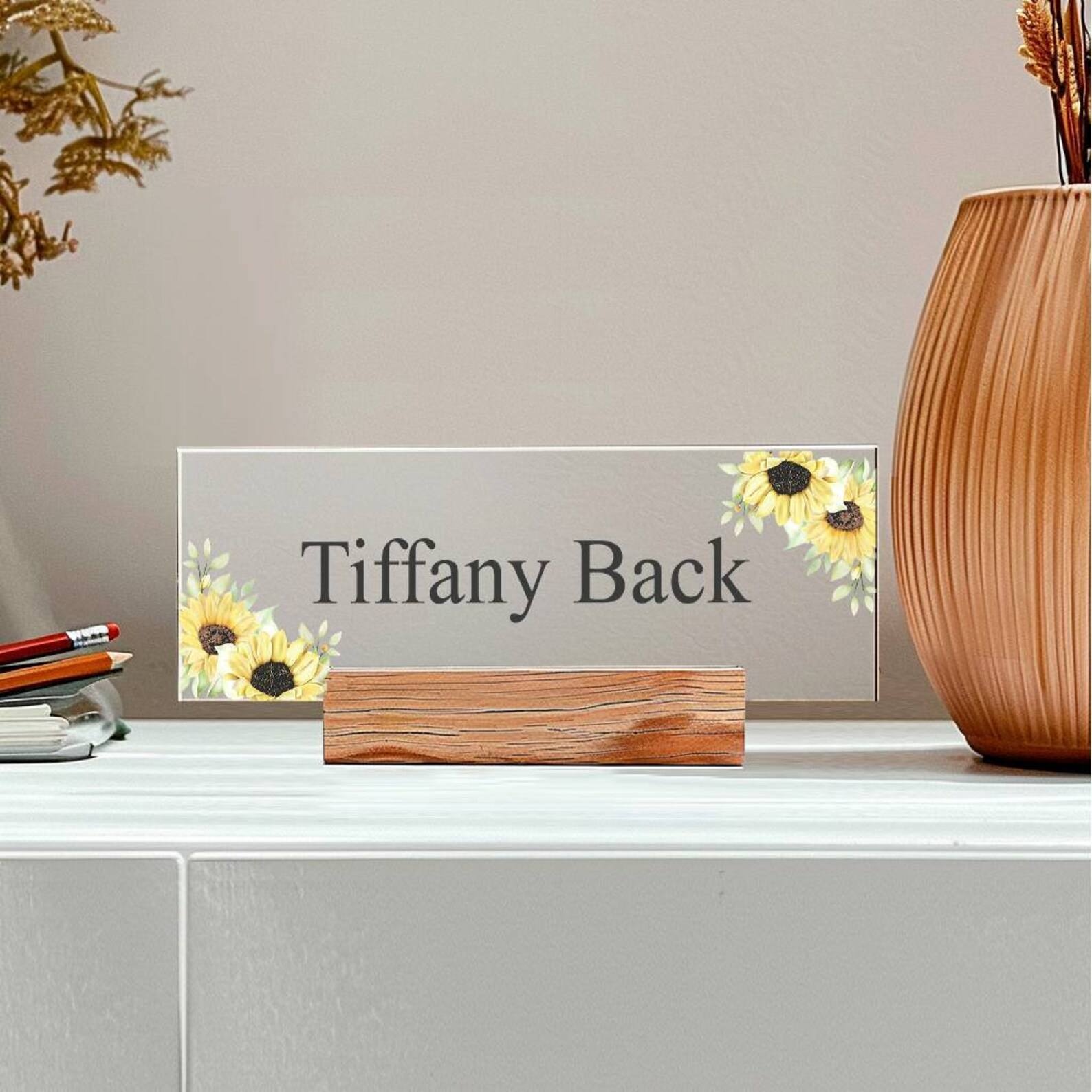 Desk Name Plate, Personalized Desk Name Plate Plaque, Custom Office ...