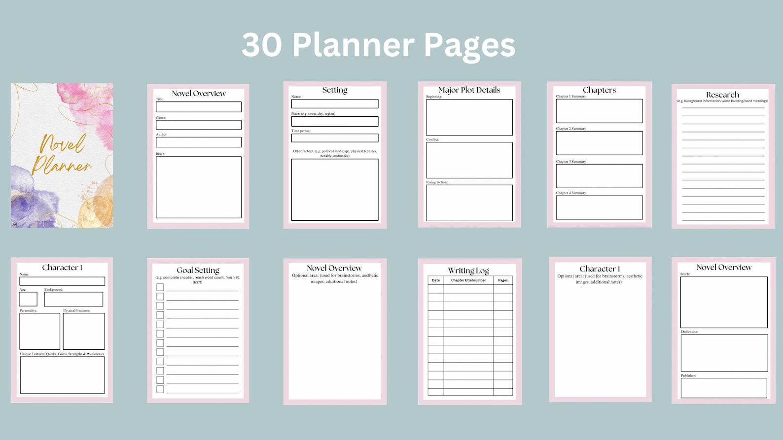 Book Planner | Novel Writing Workshop | Writer Journal | Write a Book ...