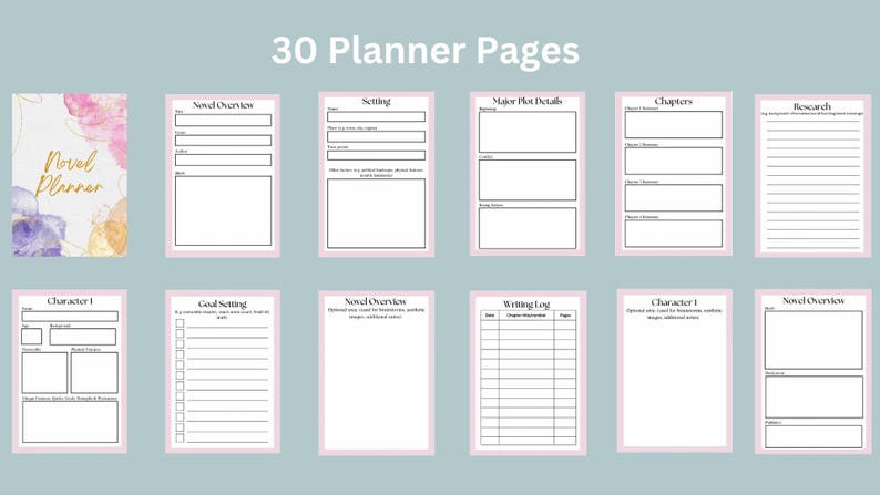 Book Planner | Novel Writing Workshop | Writer Journal | Write a Book ...