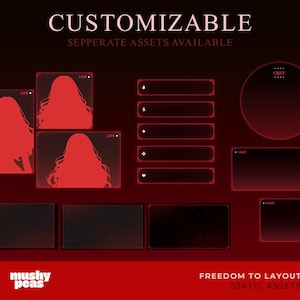 3D Animated Demonic Twitch Overlay Package: Dark Red Theme - Etsy