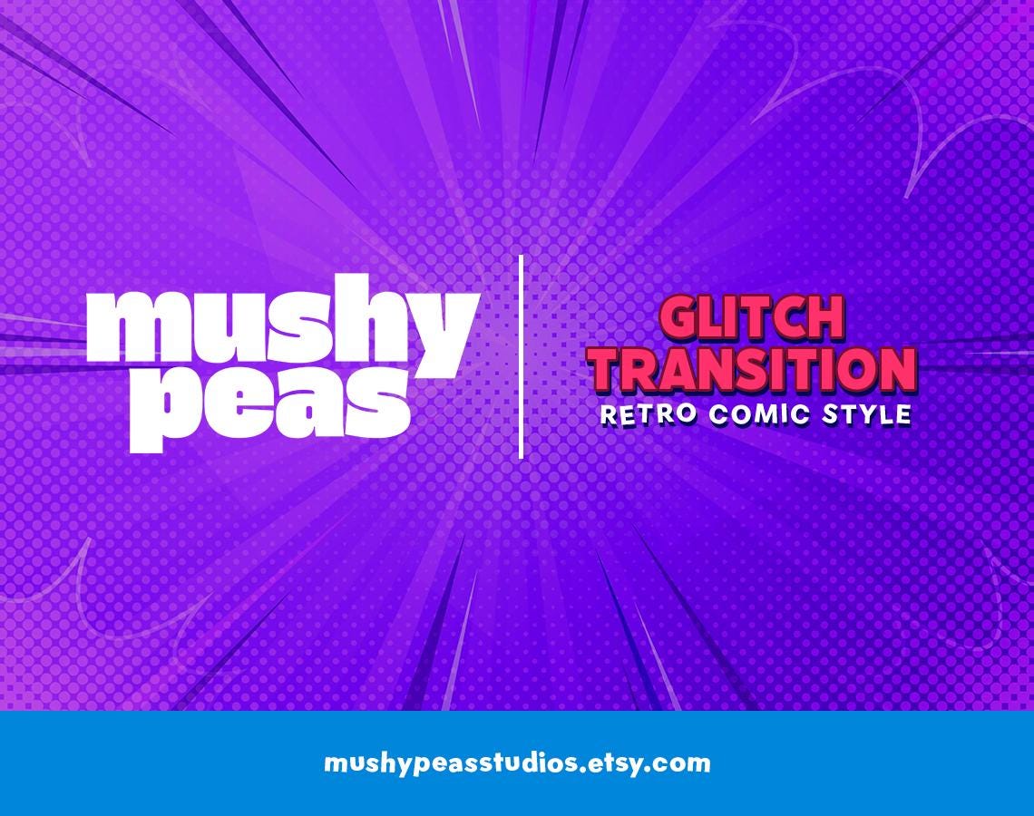 Glitch Twitch Transition Animation | Comic & Pixel Style - Etsy