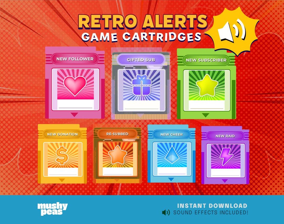 Retro Gamer Alerts | Y2K Style for Gamer Rooms - Etsy