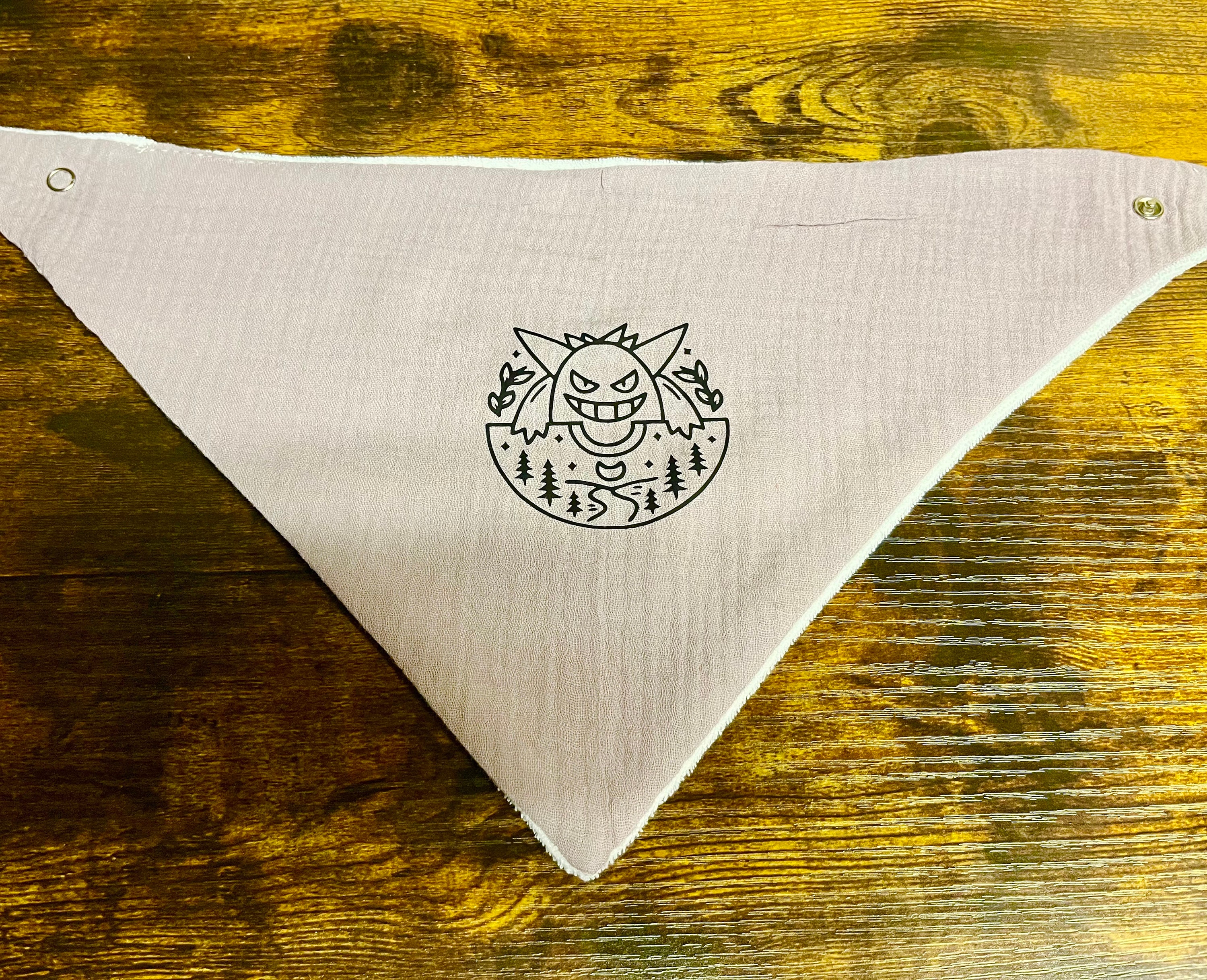 Pokemon Bandana Drool Bib - Pikachu Bulbasaur Gangar Evee Squirtle or ...