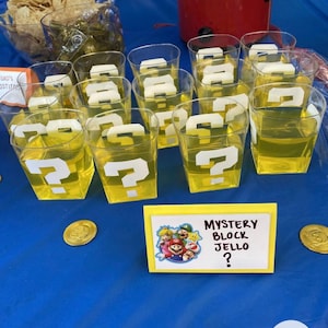 Super Mario Mystery Block Cups (12ct) - Etsy