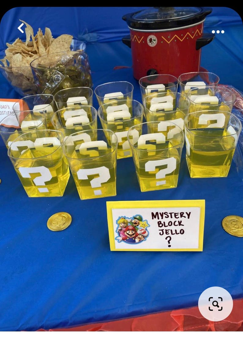 Super Mario Mystery Block Cups (12ct) - Etsy