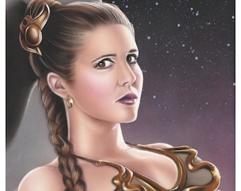 Slave Leia at the Tiki Bar Star Wars Tiki Art Print Vintage Pinup ...