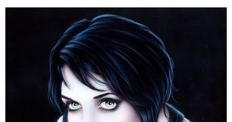 Vampire Pin-up Girl 11x14 Art Print - Etsy