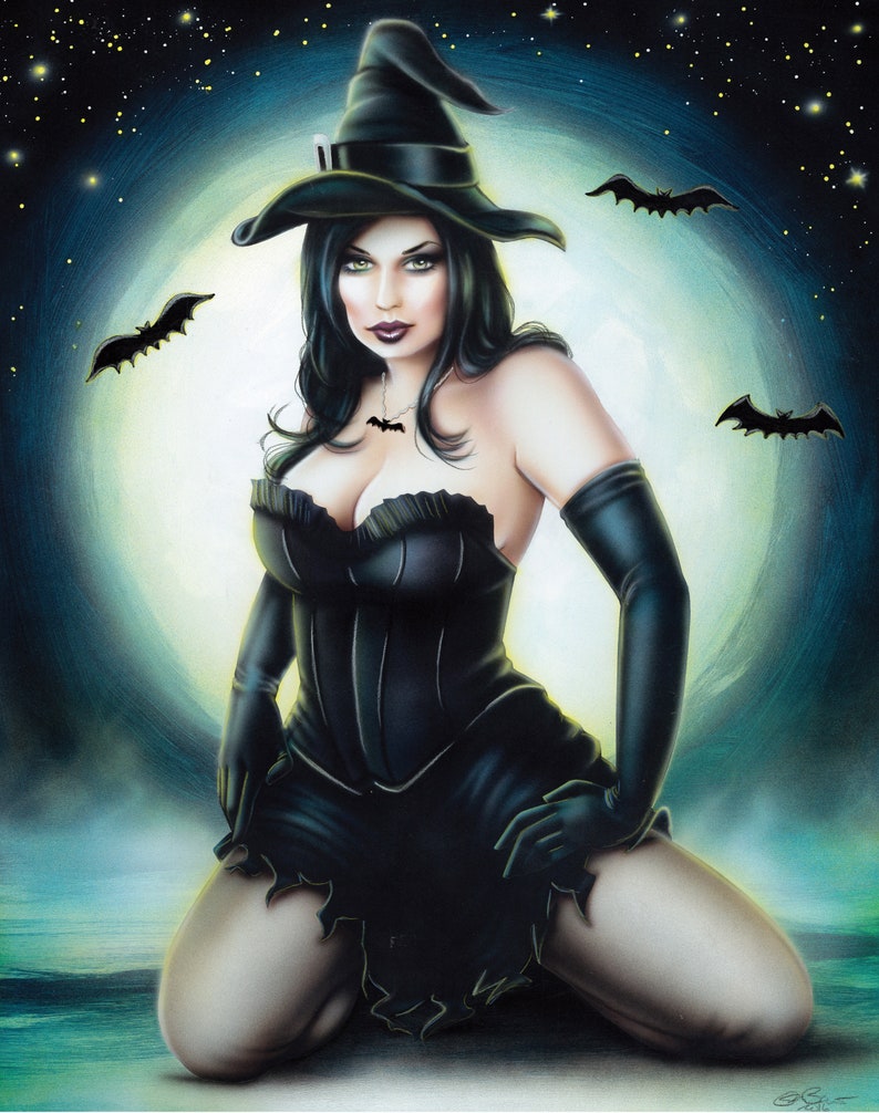Spooky Pin Up Girls Refrigerator Magnet 5 Pack Etsy