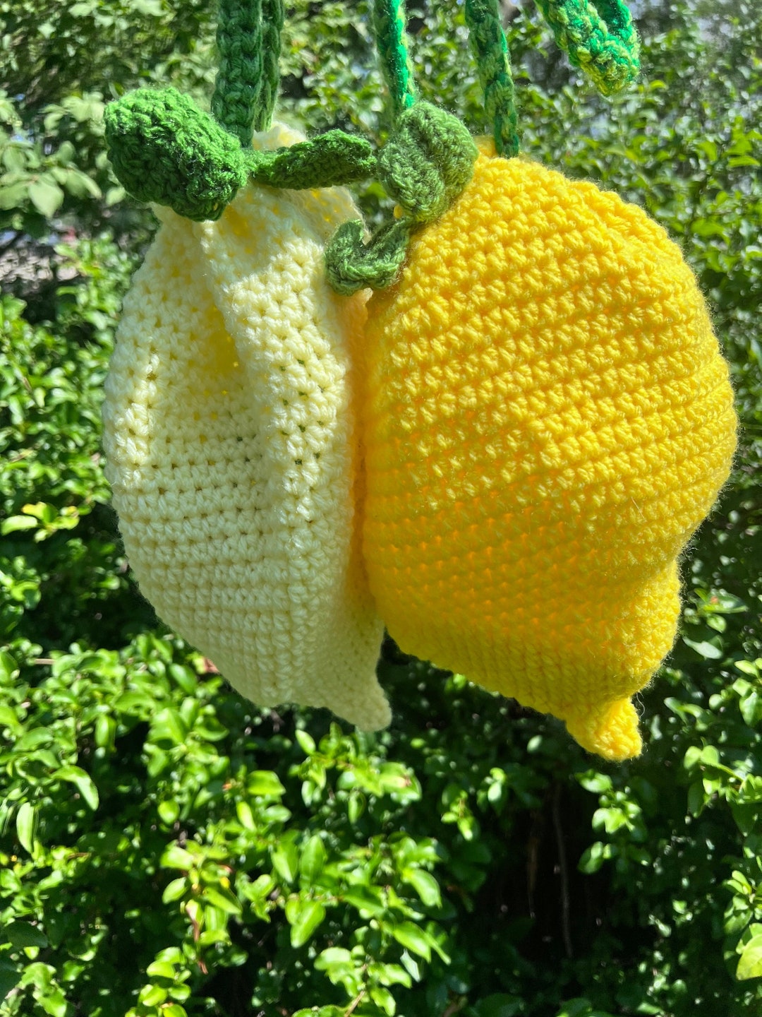 CROCHET PATTERN Crochet Lemon Drawstring Bag Pattern Digital Download ...