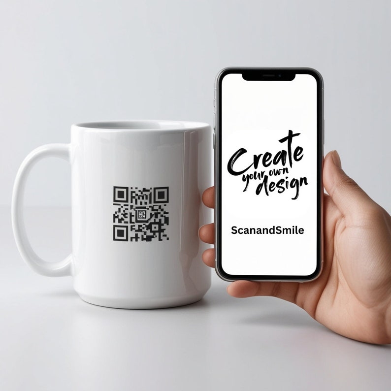 QR Code Mug #custommug #personalizedgift #giftforhim #giftforher # ...