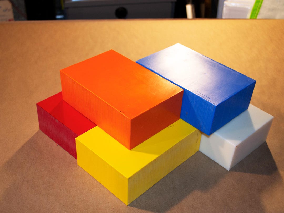 Objects, Color Plastic Blocks Sculpture - Etsy