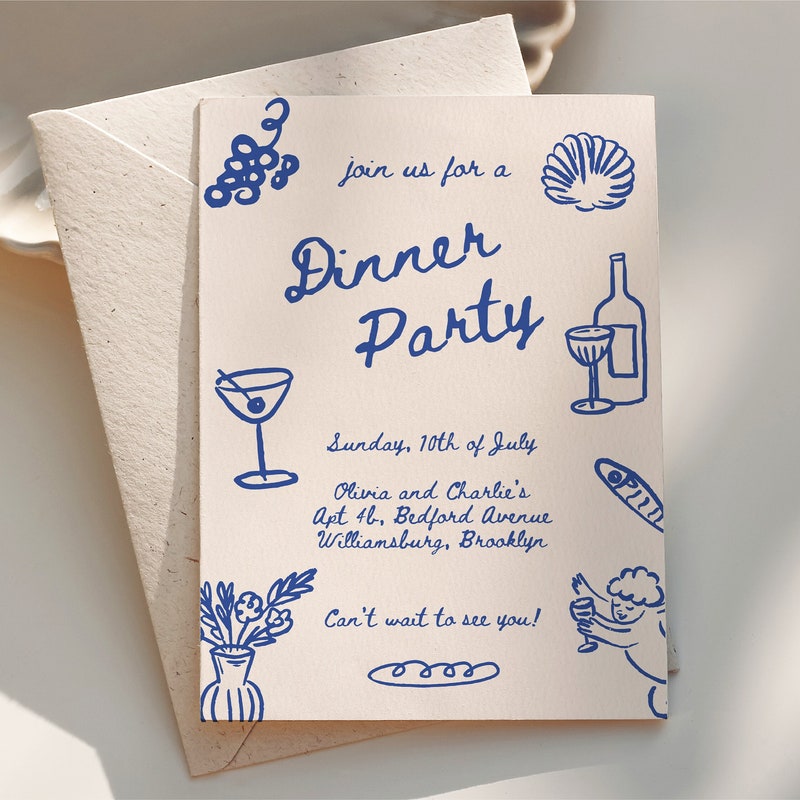 Dinner Party Invites - Etsy