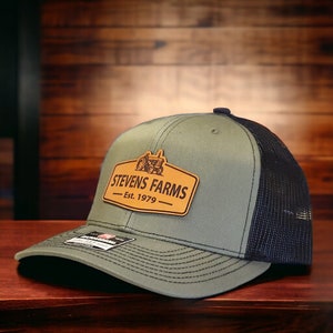 Personalized Tractor With Farm Name & Est Date Hat, Trucker Hat, Custom ...