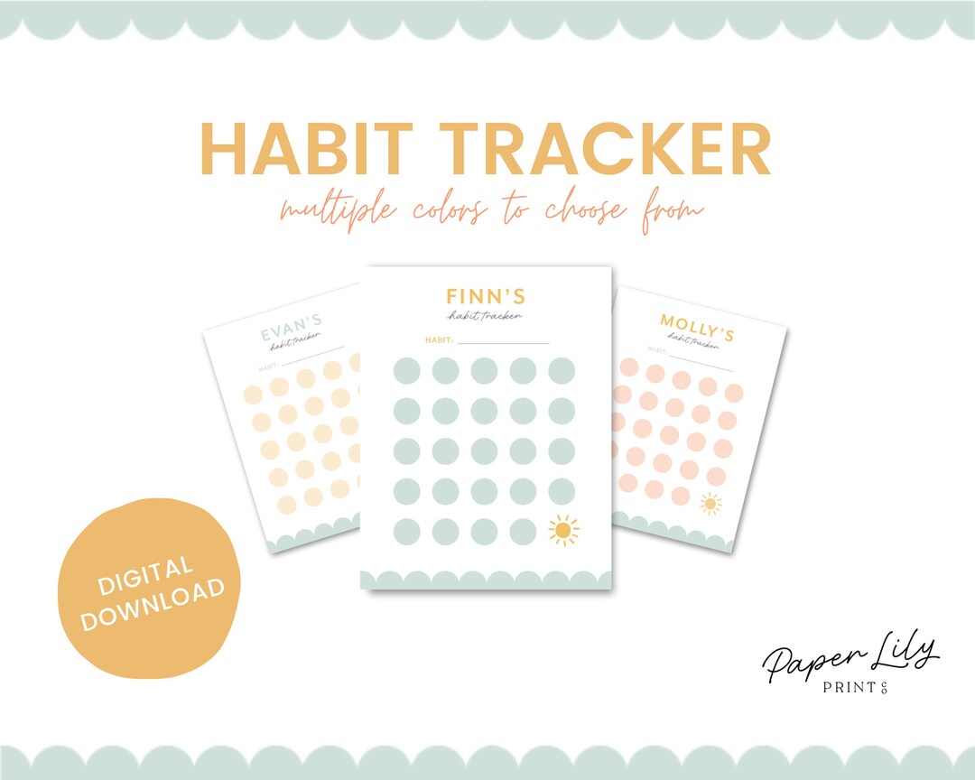 Summer Habit Tracker Printable, Summer Printable, Summer Habits, Summer ...