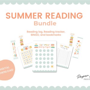 Summer Reading Program Printables, Summer Reading Bookmarks, Summer ...