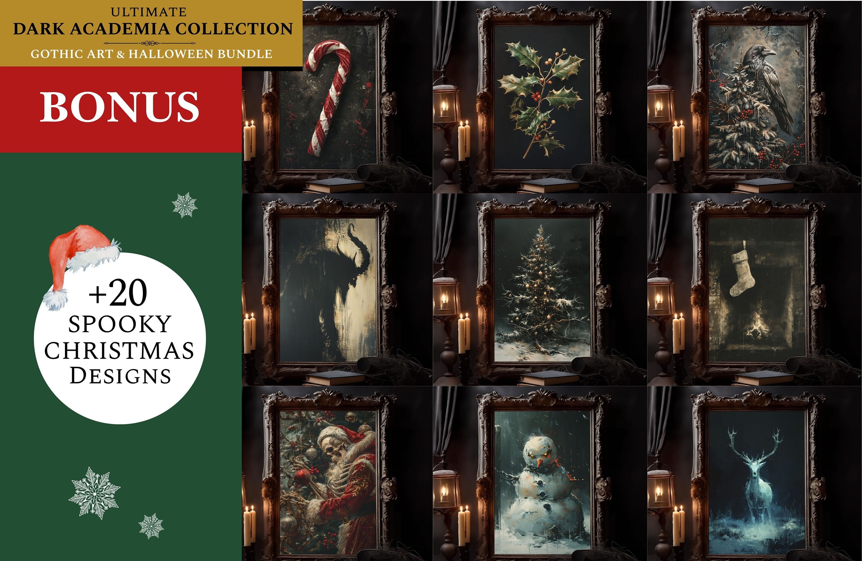 Ultimate Dark Academia Decor Halloween Wall Art and Gothic Decor ...