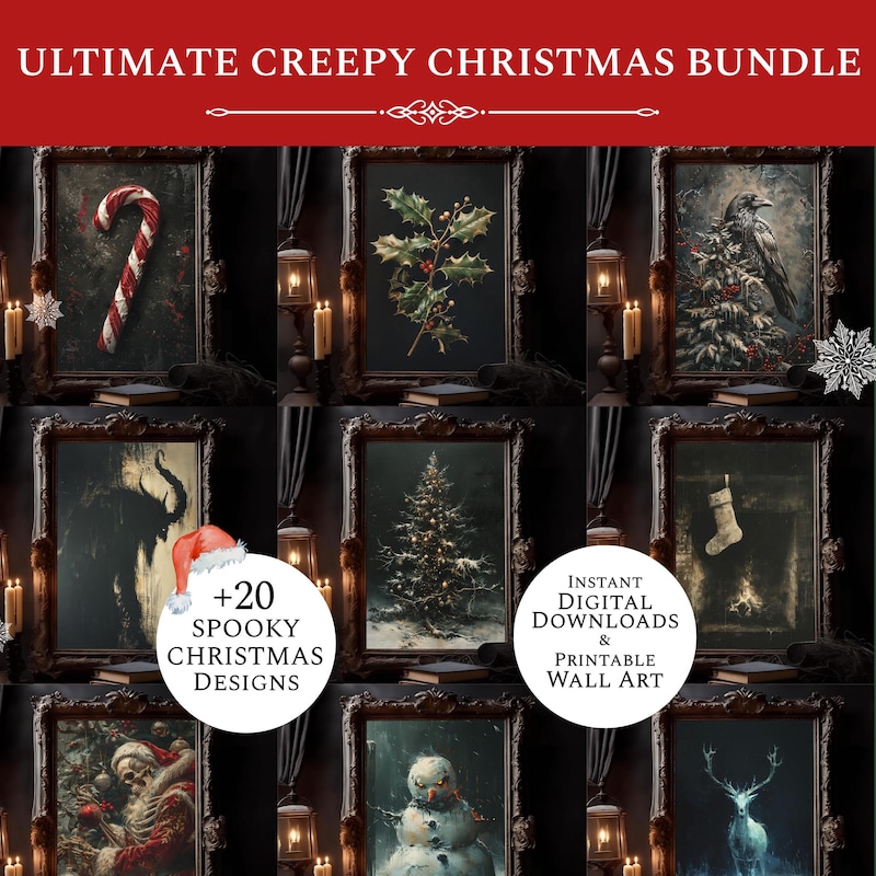 Creepy Christmas Picture - Etsy