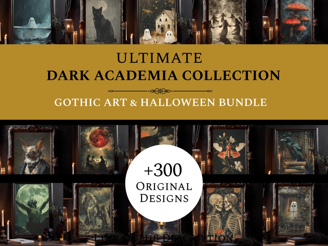 Ultimate Dark Academia Decor Halloween Wall Art and Gothic Decor ...